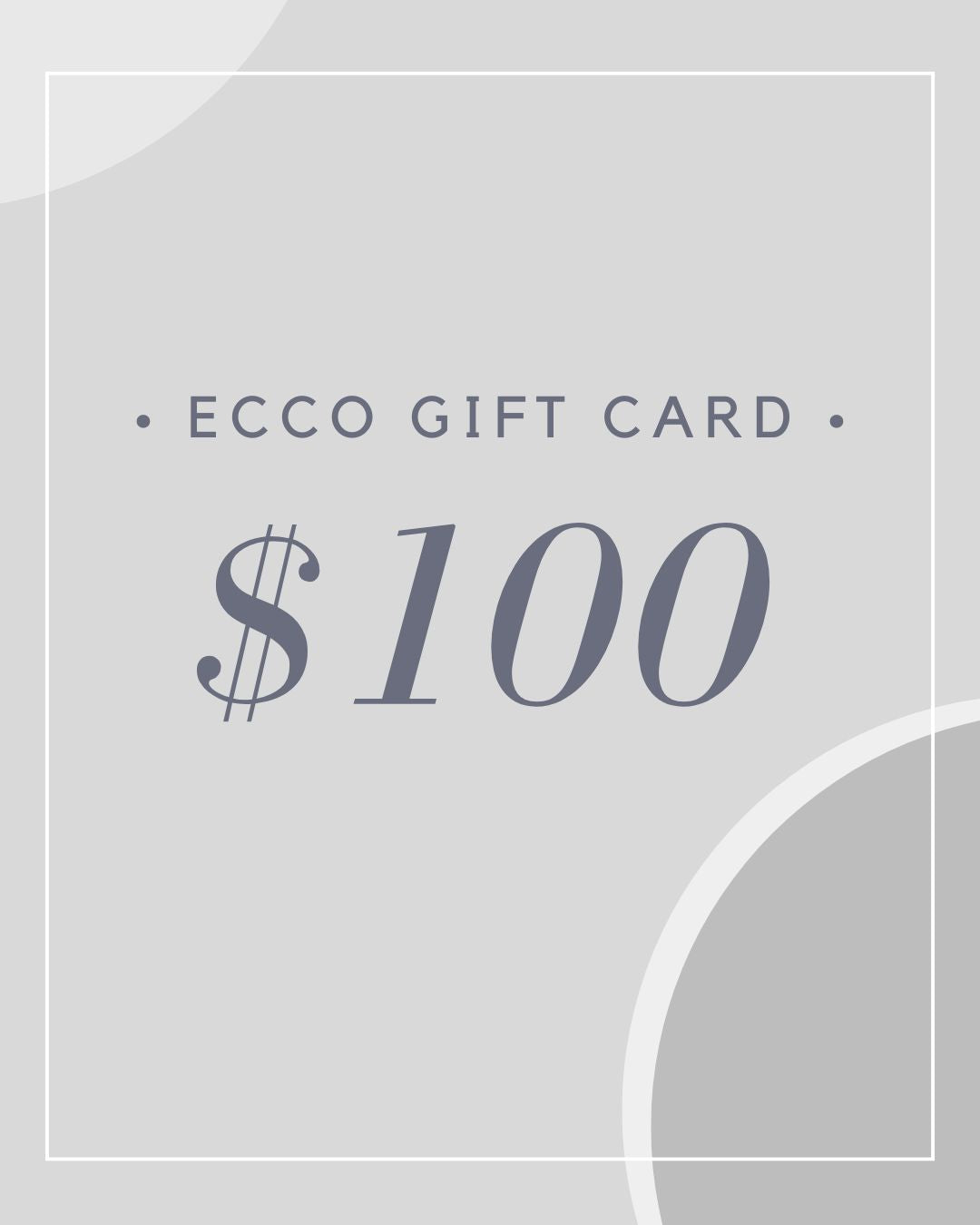 $100 Ecco Physical Gift Card – Ecco Clothes