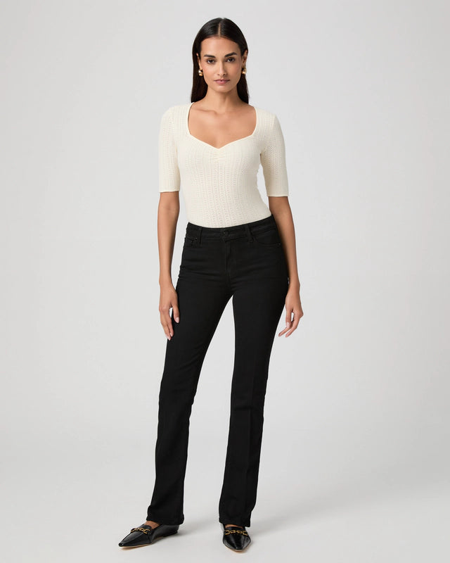 High Rise Manhattan Bootcut Jean - Black Shadow – Ecco Clothes